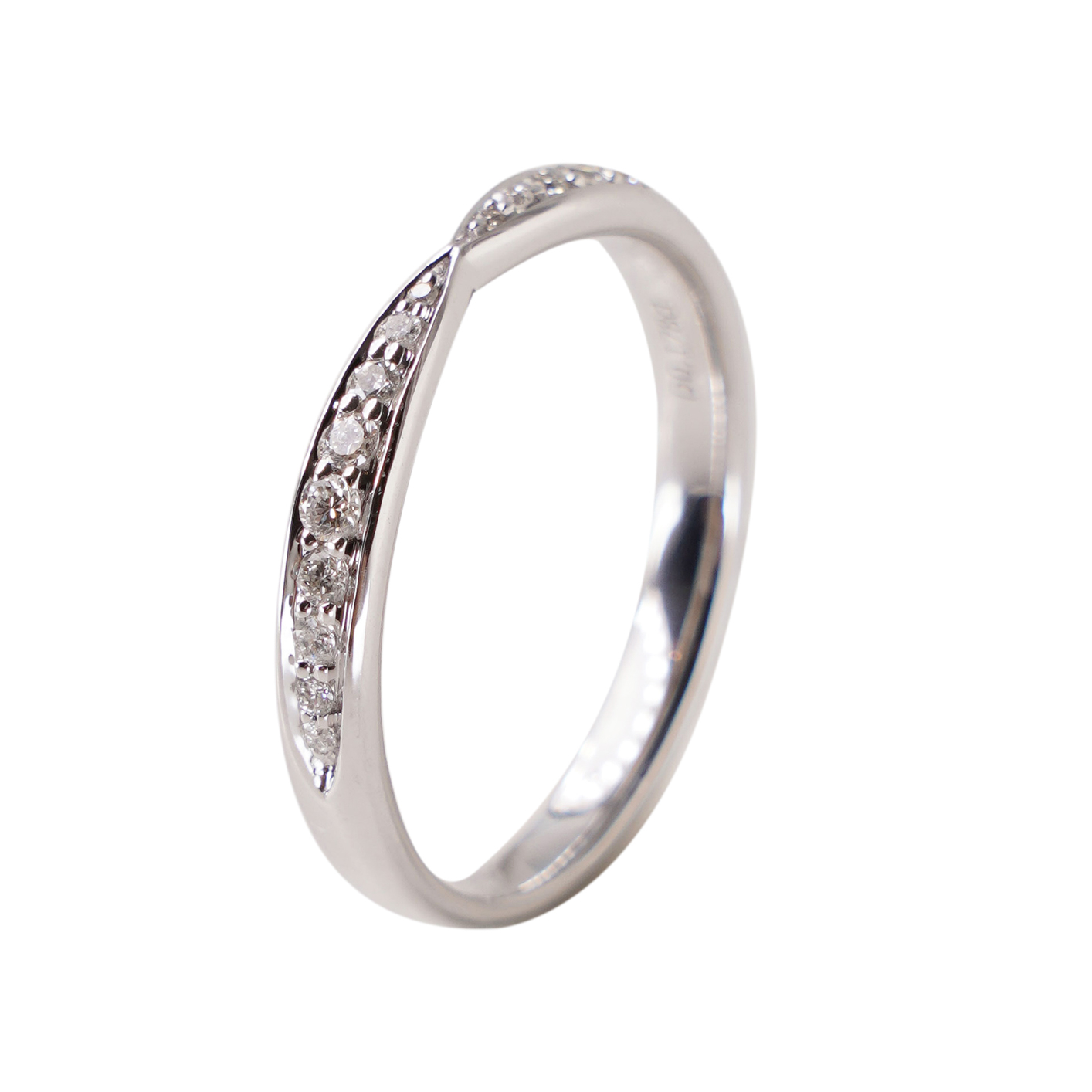 Jeanne Diamond Ring - White Gold - Orkali Joaillerie